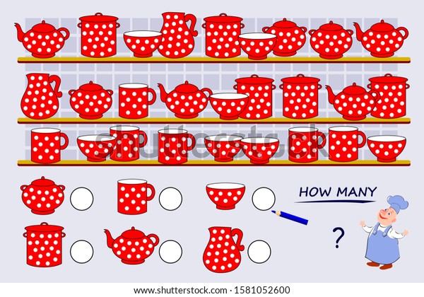 Math Education Young Children Help Cook Stock Vector (Royalty Free ...