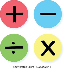 3,818 Plus minus multiply divide Images, Stock Photos & Vectors ...