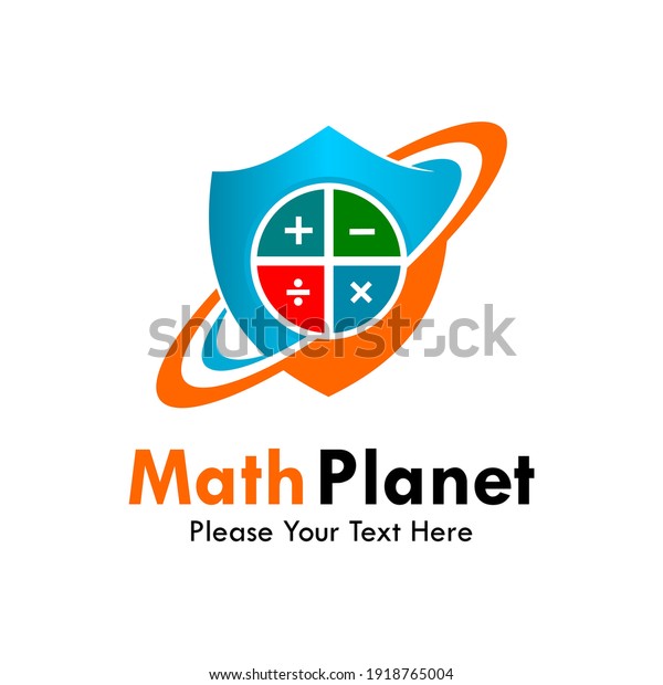 Math Planet Logo Template Illustration Stock Vector (Royalty Free ...