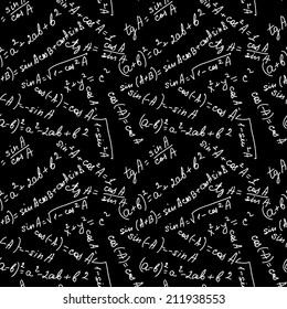 Easy Editable Maths Formulas Vector Seamless Stock Vector (Royalty Free ...