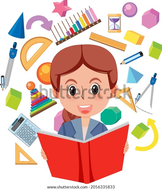 Math Teacher Mathematics Icon Illustration Stock Vector (Royalty Free ...