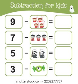 Mathematic Worksheet Preschool Children Educational Counting Stock ...