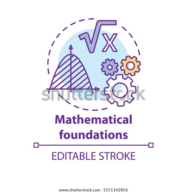 Mathematical Foundations Concept Icon Calculations Base 스톡 벡터(로열티 프리 ...