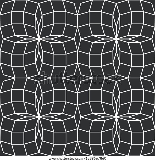 Mathematical Geometric Repeating 3d Line Pattern Stock Vector (Royalty ...