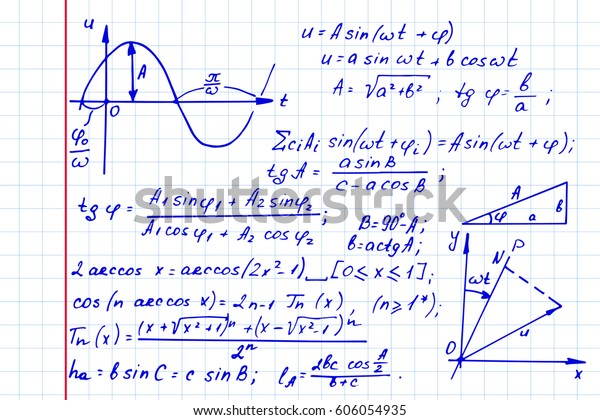 Mathematical Law Theory Formula Equation On Stock Vector (Royalty Free ...