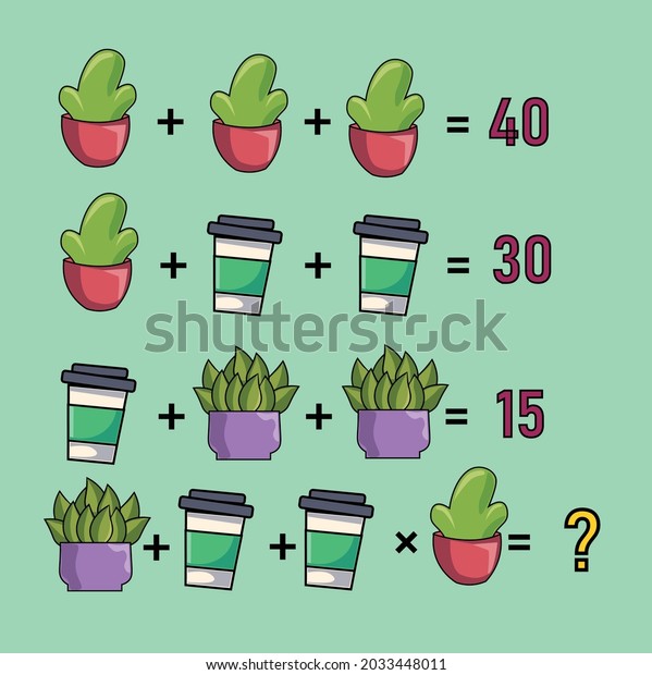 Mathematical Puzzles Count Numbers Mathematic Riddle Stock Vector ... Mathematical Puzzles Count Numbers Mathematic Riddle Stock Vector ...