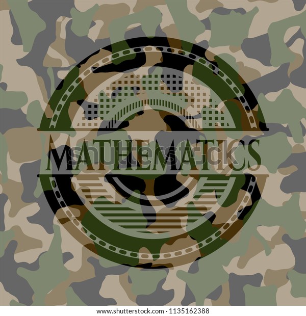 Mathematics Camo Emblem Stock Vector (Royalty Free) 1135162388 ...