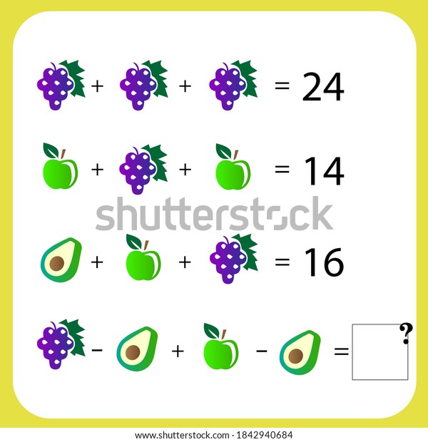 Mathematics Educational Game Children Advanced Level: เวกเตอร์สต็อก ...