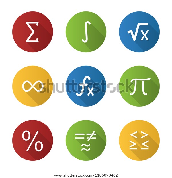 Mathematics Flat Design Long Shadow Glyph Stock Vector (Royalty Free ... Mathematics Flat Design Long Shadow Glyph Stock Vector (Royalty Free ...