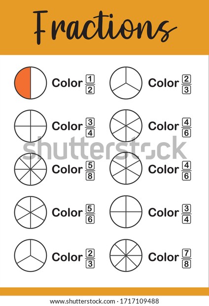 Mathematics Math Worksheet Kids Circle Correct Stock Vector (Royalty ...