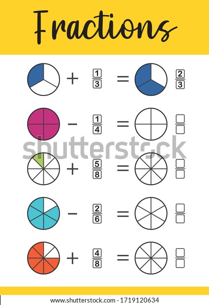 Mathematics Math Worksheet Kids Circle Correct Stock Vector (Royalty ...