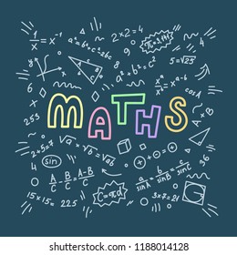 Maths Symbols Icon Set Algebra Mathematics Stock Vector (Royalty Free ...