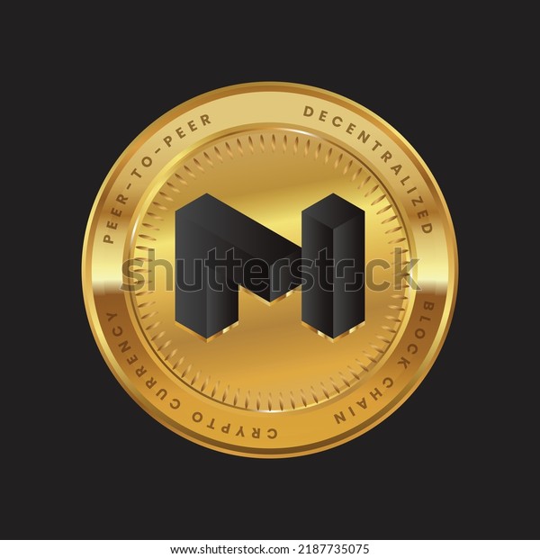 Matic Network Token Cryptocurrency New Logo Stock Vector (Royalty Free ...