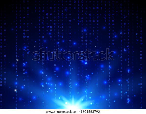 Matrix Background Vector Illustration Banner Card Stock Vector (Royalty ...