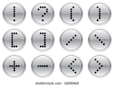 Matrix Symbols Icon Set Gray Black Stock Vector (Royalty Free) 16830460 ...