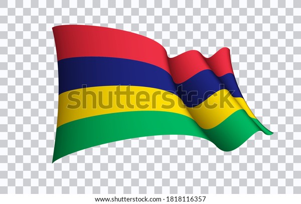 Mauritius Flag State Symbol Isolated On Stock Vector (Royalty Free ...