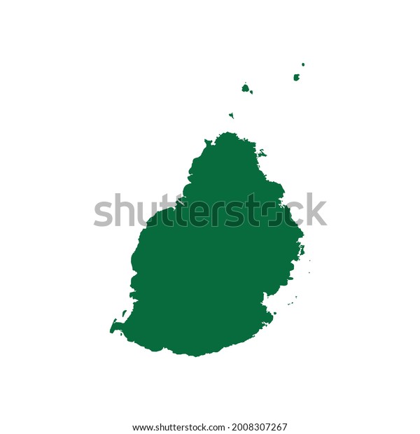 Mauritius Map Mauritius Map Vector Illustration Stock Vector (Royalty ...