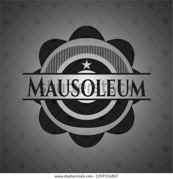 Mausoleum Realistic Dark Emblem Stock Vector (Royalty Free) 1209316807 ...