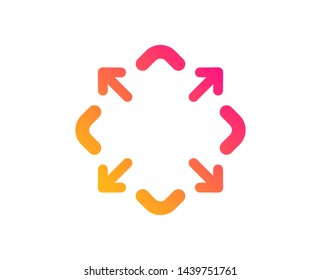 Maximize Arrow Icon Full Screen Symbol Stock Vector (Royalty Free ...
