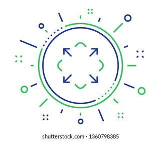 Maximize Arrow Line Icon Full Screen Stock Vector (Royalty Free ...