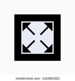 Maximize Icon Resize Symbol Vector Stock Vector (Royalty Free ...