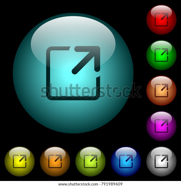 Maximize Window Icons Color Illuminated Spherical Stock Vector (Royalty ...