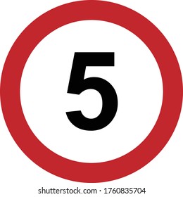605 5 mph sign Images, Stock Photos & Vectors | Shutterstock