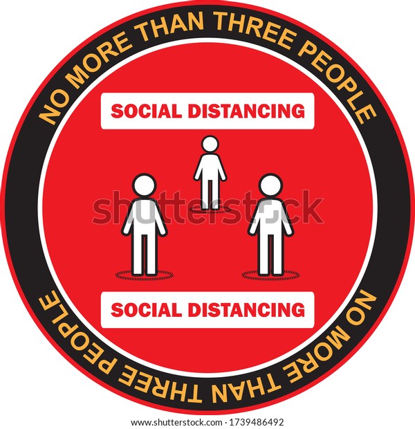 Maximum Three People Allowed Shop Lift Stock Vector (Royalty Free ...