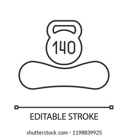 Maximum Weight Limit 100 Kg Linear Stock Vector (Royalty Free) 1194955327