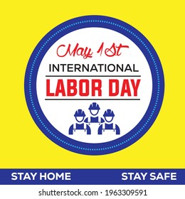 May 1st International Workers Day 2021 Stock Vector (Royalty Free ...