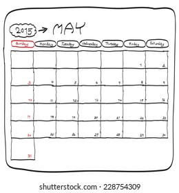 2020 Antistress Calendar Doodle Illustration Geometric Stock Vector ...