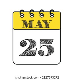 914 May 25 calendar Stock Illustrations, Images & Vectors | Shutterstock