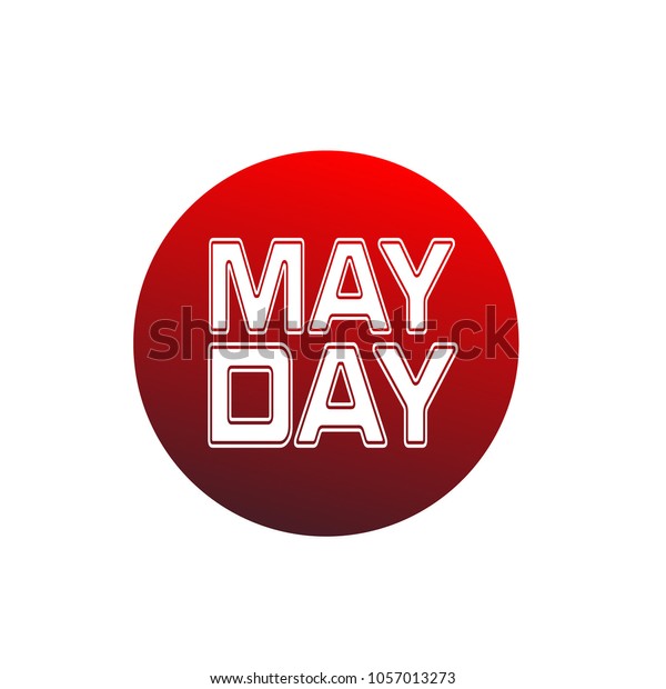 May Day Icon Poster Greeting Card Stock Vector (Royalty Free ...
