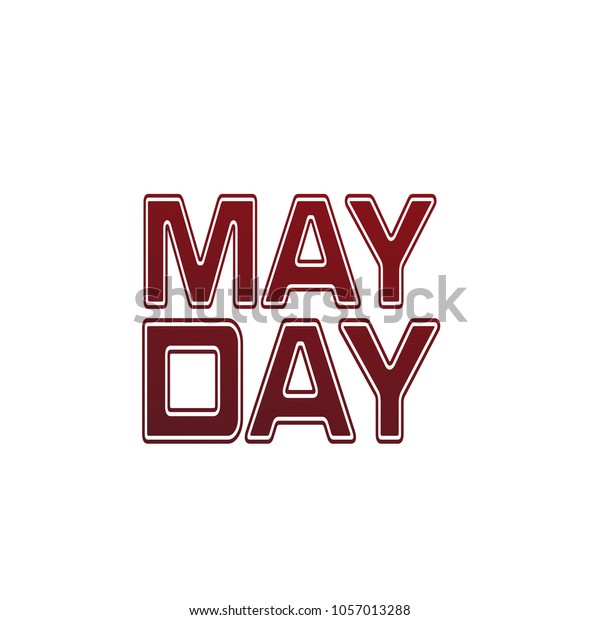 May Day Icon Poster Greeting Card Stock Vector (Royalty Free ...