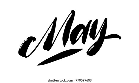 Lucky Handwritten Vector Lettering Design Vector 스톡 벡터(로열티 프리 ...