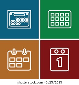 May Icons Set Set 4 May Stock Vector (Royalty Free) 629070068 ...