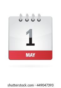 May One Calendar Icon Stock Vector (Royalty Free) 449047393 | Shutterstock