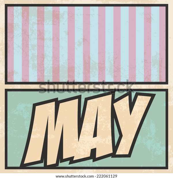 May Pop Art Background Illustration Vector Stock Vector (Royalty Free ...