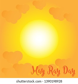 May Ray Day Vector Illustration Stock Vector (Royalty Free) 1390198928 ...