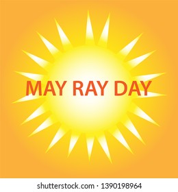 May Ray Day Vector Illustration Stock Vector (Royalty Free) 1390198964 | Shutterstock