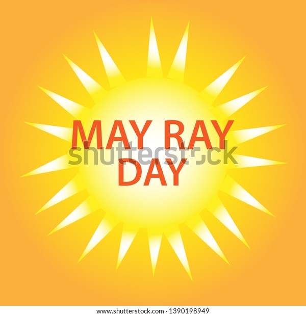May Ray Day Vector Illustration Stock Vector (Royalty Free) 1390198949 ...