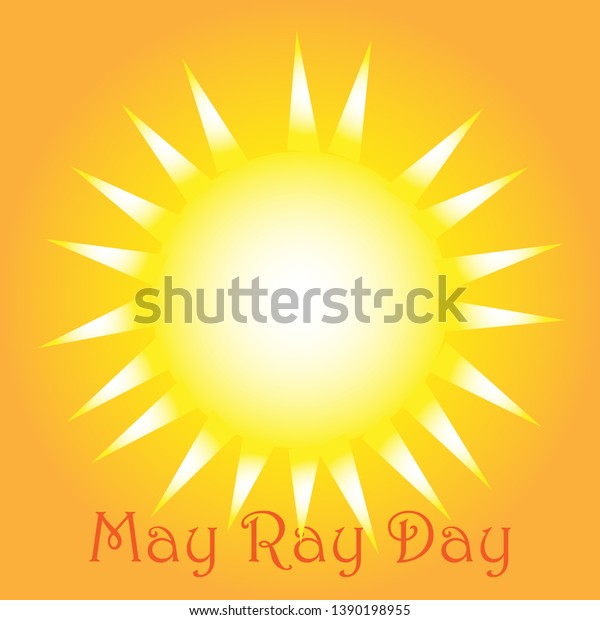 May Ray Day Vector Illustration Stock Vector (Royalty Free) 1390198955 | Shutterstock