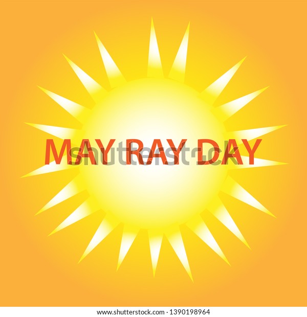 May Ray Day Vector Illustration Stock Vector (Royalty Free) 1390198964 | Shutterstock