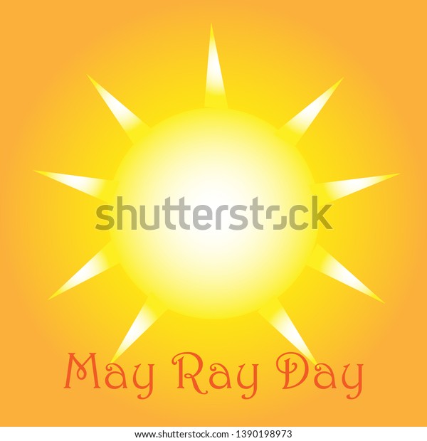 May Ray Day Vector Illustration Stock Vector (Royalty Free) 1390198973 ...