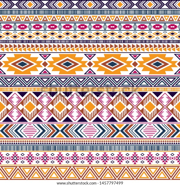 Mayan American Indian Pattern Tribal Ethnic Stock Vector (Royalty Free ...