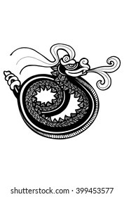 Mayan Glyph Snake Stock Vector (Royalty Free) 399453577 | Shutterstock