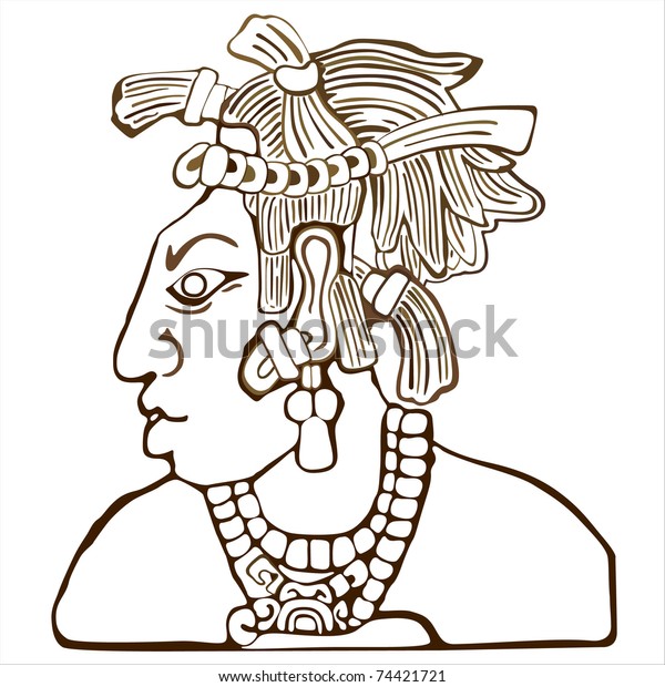 Mayan Tribal Chief Stock Vector (Royalty Free) 74421721 | Shutterstock