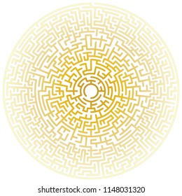Maze Circle Labyrinth Maze Symbol Isolated Stock Vector (Royalty Free) 1148031311 | Shutterstock
