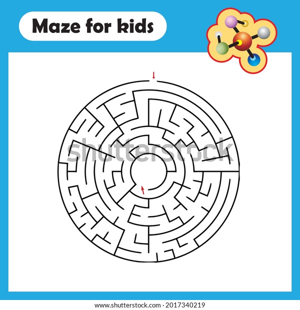 Maze Coloring Pages Kids Stock Vector (Royalty Free) 2017340219 ...