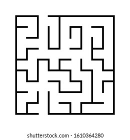 Maze Education Logic Game Labyrinth Kids Stock Vector (Royalty Free ...